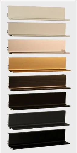 دستگیره پروفیلی مخفی L فرم زمینی پودری طول 4800mm فانتونی L071 تا L078 - کابی لند | تجهیزات و ...