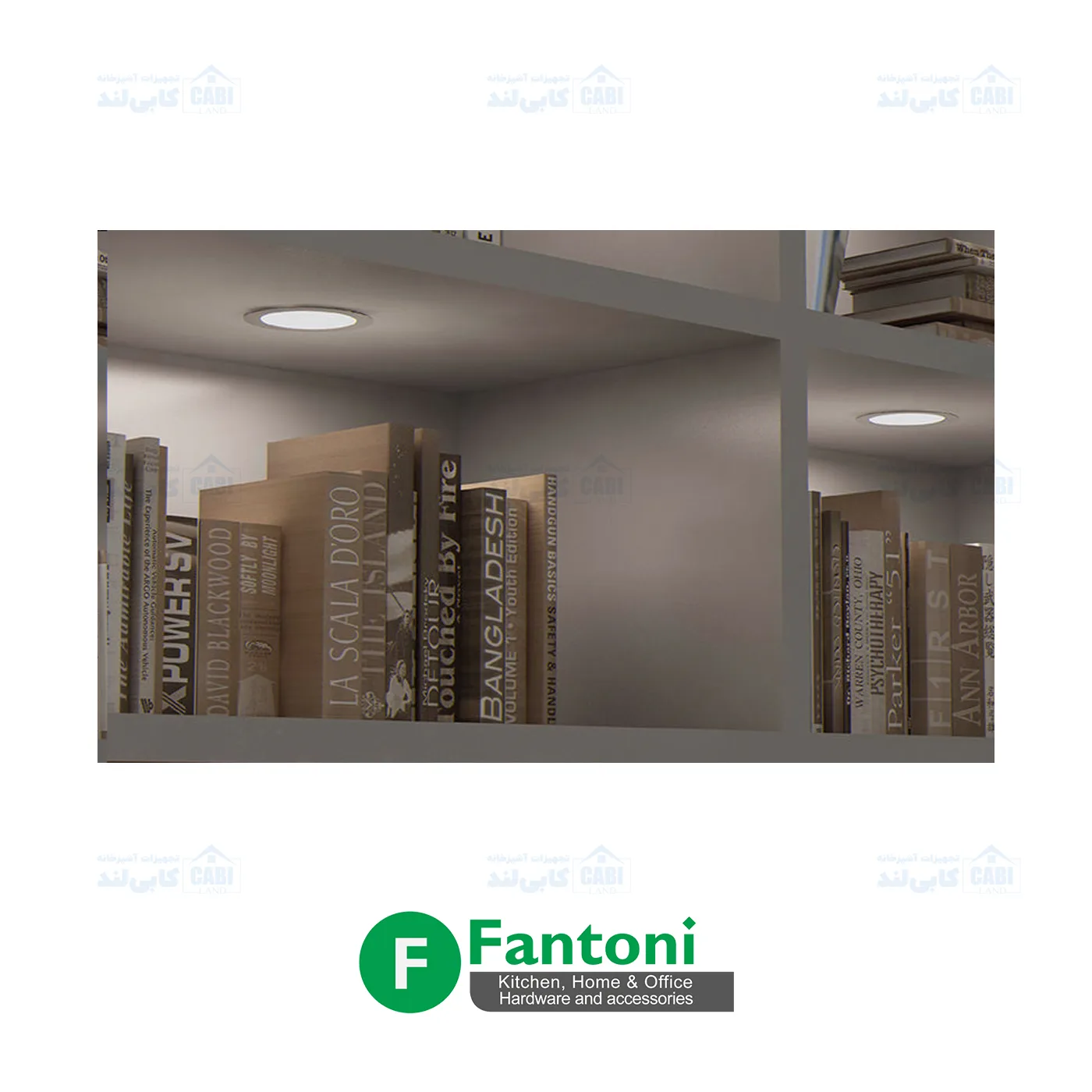چراغ LED زیر کابینتی سری ۱۵ سه تایی گرد فانتونی N133 - کابی لند ...