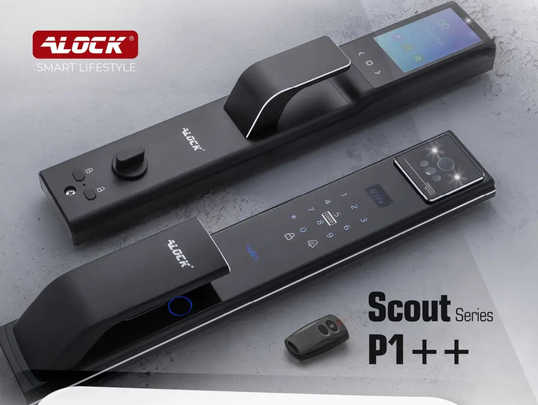 دستگیره هوشمند ALOCK مدل (++Scout (P1 - کابی لند | تجهیزات و یراق آشپزخانه و ساختمان